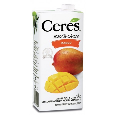 Jus de fruit Ceres mangue 1L disponible à Kinshasa - eMart.cd